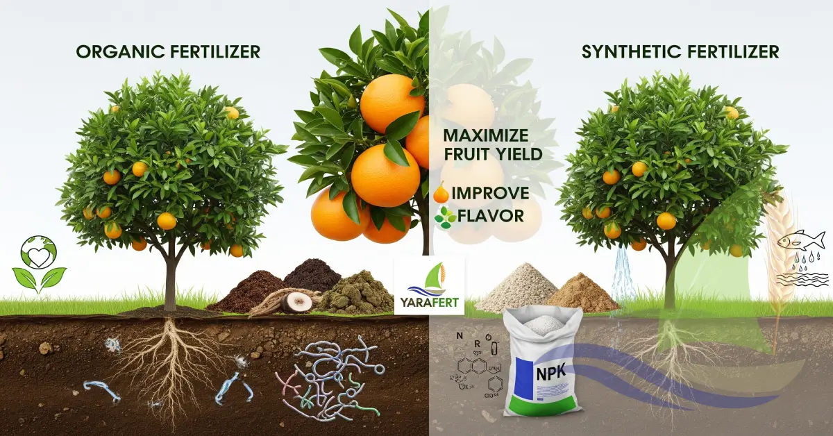 Fertilisation chimique et organique des agrumes | Maison des agrumes